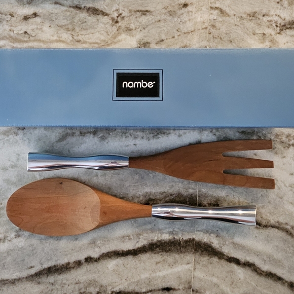 Nambe | Kitchen | Nib Vintage Nambe Cherry Salad Server Set | Poshmark